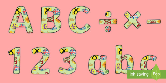 General Election Display Lettering