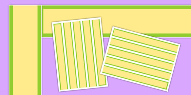 👉 Green and Yellow Display Border (teacher made)