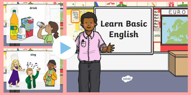 Basic English - School Instructions PowerPoint