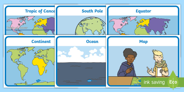 Parts of My Planet Display Posters (teacher made)