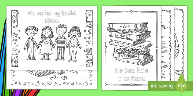 Back to School Mindfulness Colouring Page