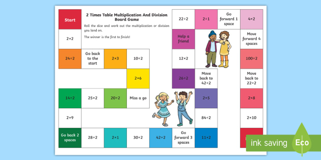 2 X Table Interactive Games Times Table Board Games KS1