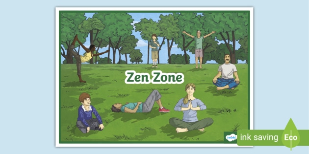 * NEW * Zen Zone Display Poster,zen area,zen zone,calm area