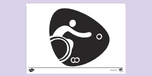 FREE! - Boccia Logo Colouring | Colouring Pages