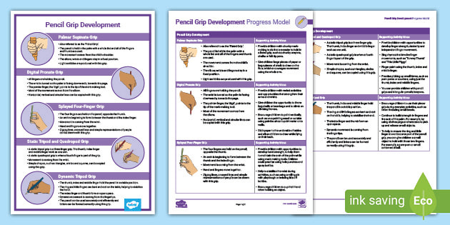 Pencil Grip Development Progress Model and Poster Pack