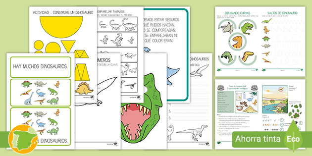 Pack de recursos: Los dinosaurios