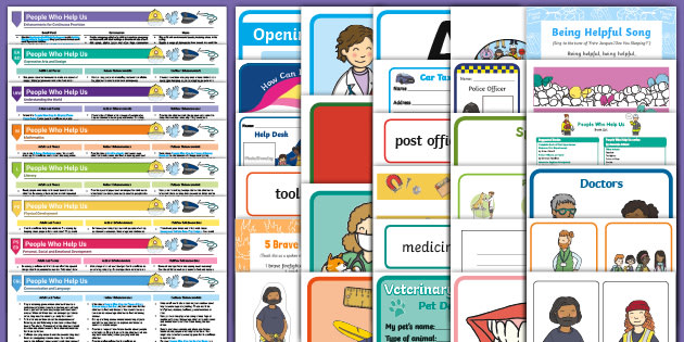 EYFS People Who Help Us Activity Planning and Continuous Provision Ideas