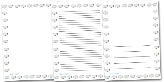 Airship Portrait Page Borders- Portrait Page Borders