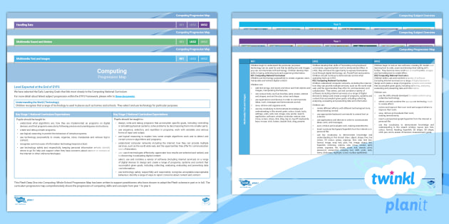 Deep Dive into Computing: Whole-School Progression Map