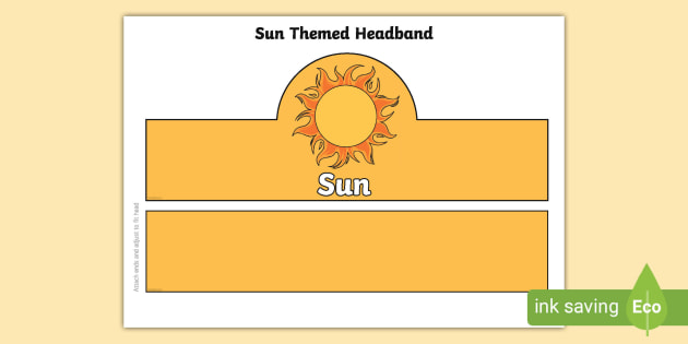 👉 * NEW * Sun Themed RolePlay Headband (teacher made)