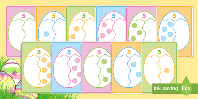 👉 Easter Egg Composition of 5 Activity Cards
