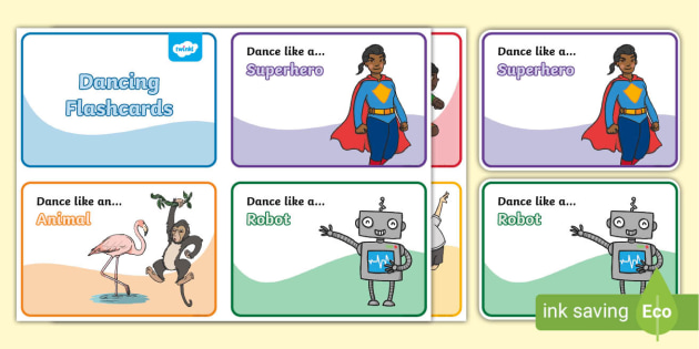 Dancing Flashcards (teacher made)