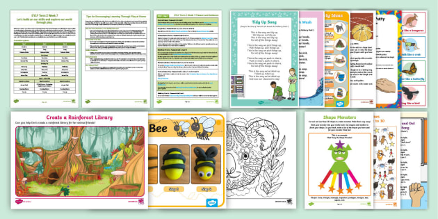 FREE! - EYLF Term 2 Week 7 Remote Home Learning Pack