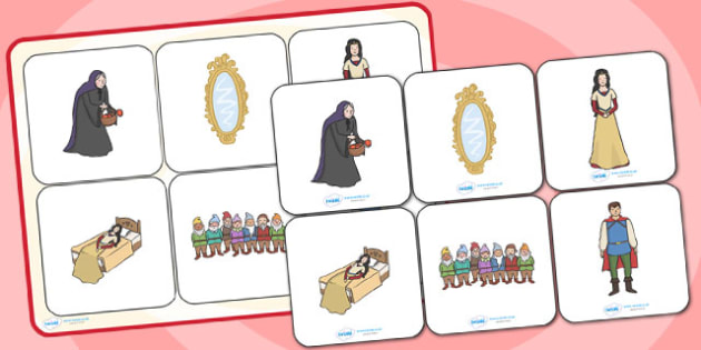 Snow White and the Seven Dwarves Matching Cards and Board