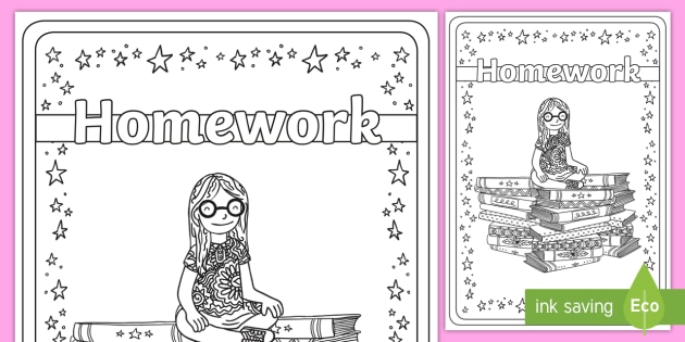 Homework Mindfulness Colouring Book Cover