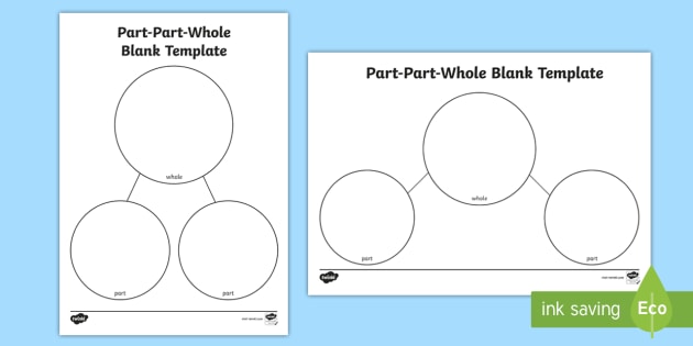 * NEW * Part-Part-Whole Blank A4 Templates - EYFS Mathematics, Early Years