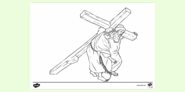Passion Week Colouring Page - Activities - Resources
