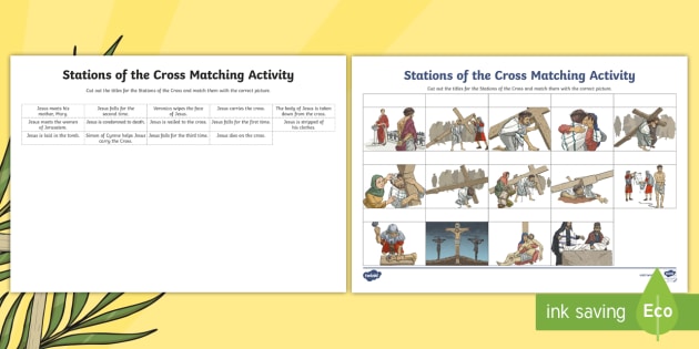 Stations of the Cross Matching Activity-Scottish
