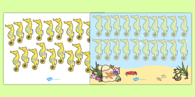 Seahorses Number Ordering