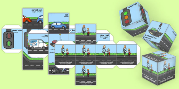 Road Safety Dice Romanian Translation (teacher made)