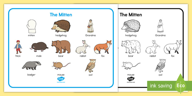 Word Mat to Support Learning on The Mitten (Teacher-Made)
