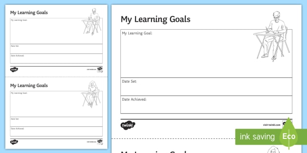 Entry Level Learning Goals Record Sheet (teacher made)
