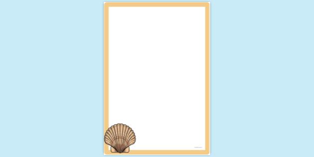 FREE! - Scallop Shell Page Border (teacher made)