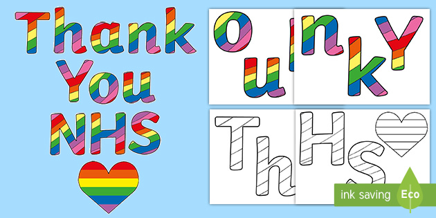 👉 Thank You NHS Display Title (teacher made)