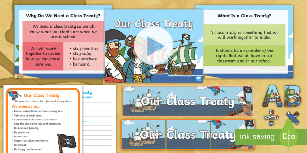 Our Class Treaty Pirate-Themed Resource Pack (teacher made)