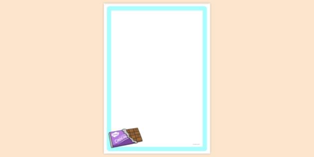 Chocolate Page Border | Page Borders | Twinkl