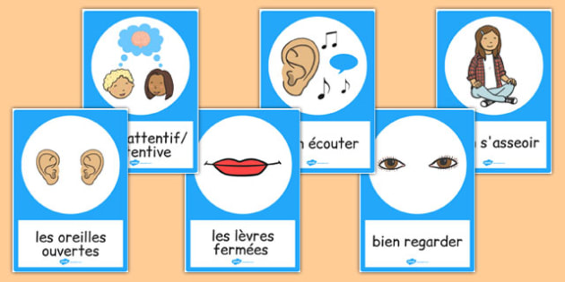 Good Listening Posters French (creat de profesori)