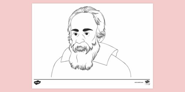 FREE! - Galileo Galilei Colouring Sheet | Colouring Sheets