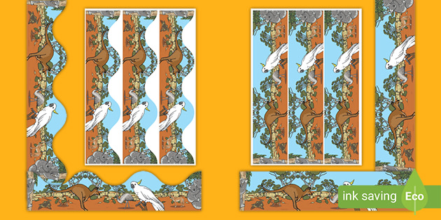 Australian Native Fauna Noticeboard Borders (teacher made)