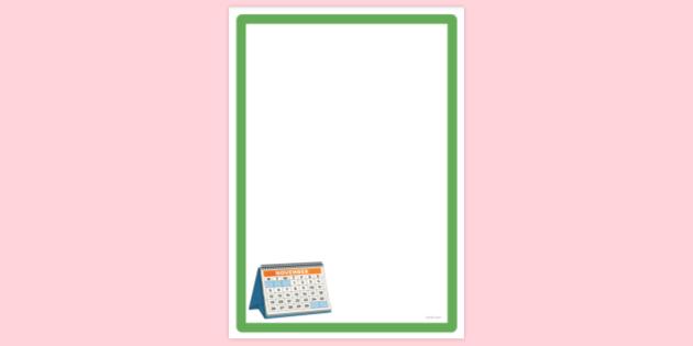 FREE! - Simple Blank November Page Border | Page Borders | Twinkl