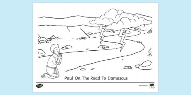 FREE! - Paul On Damascus Road Colouring | Colouring Sheets