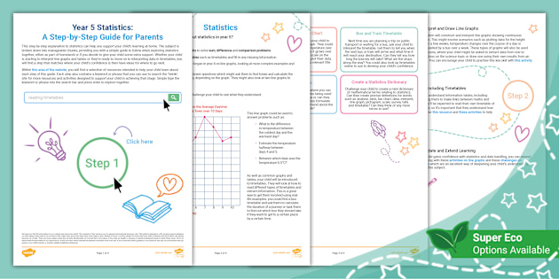 Statistics Parent Guide and Activity Ideas - Year 5 Subject Support ...