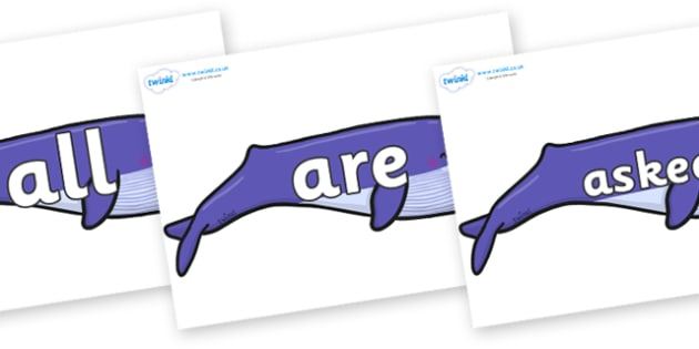 FREE! - Tricky Words on Whales (teacher made)