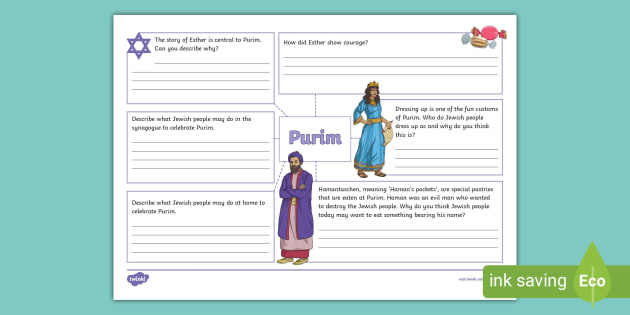 Purim Worksheets Set Up This Super Simple Purim Themed