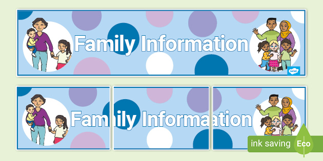 Family Information Banner