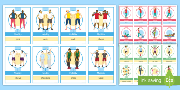 Fitness: Warm Up Cards (teacher made)