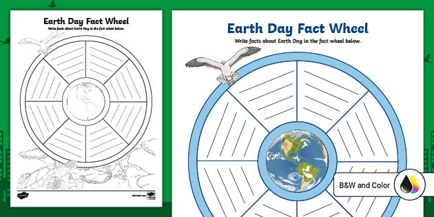 Earth Day Fact Wheel Activity (teacher made)