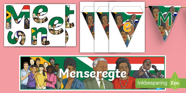 Menseregtedag Vertoonpak (teacher made)