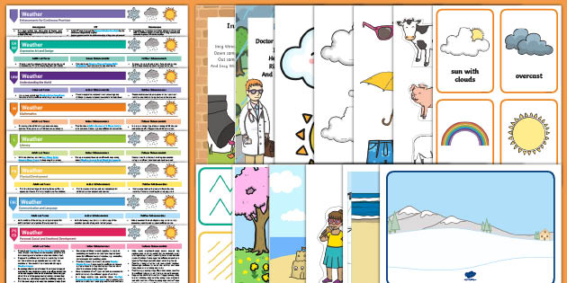 EYFS Weather Activity Planning and Continuous Provision Ideas and Resource