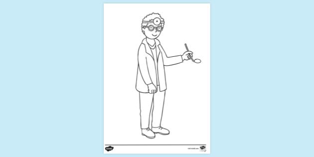 FREE! - Dentist Colouring | Colouring Sheets (teacher made)