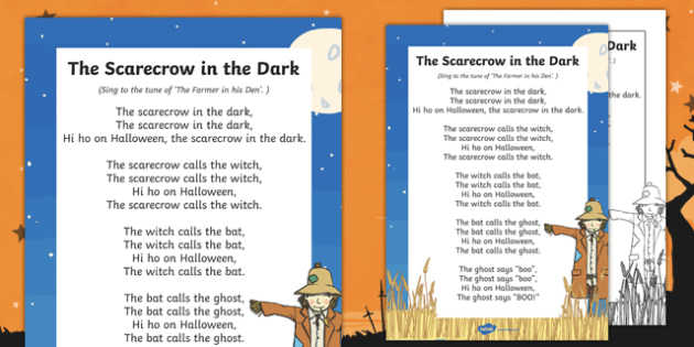 The Scarecrow In The Dark Rhyme | Creepy Halloween Rhymes