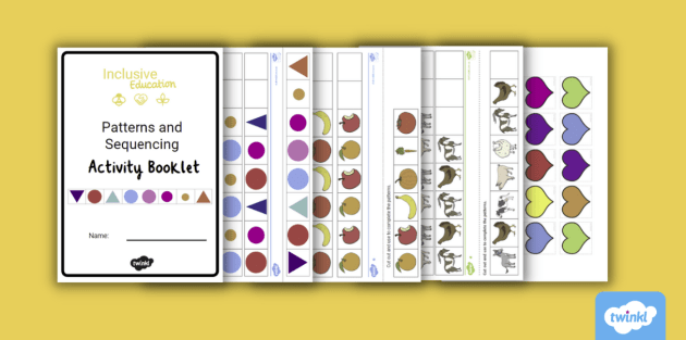 * NEW * Inclusive Education Patterns and Sequencing Activity Booklet