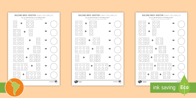 Building Brick Addition English/Spanish - Building Brick Addition ...