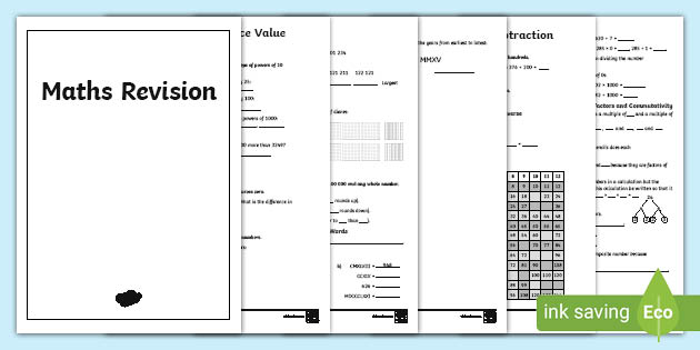 Ks2 Year 6 Maths Worksheets Number Place Value Workbook Bodmas Order 