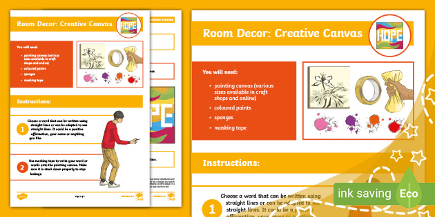 Room Decor: Creative Canvas (teacher made)