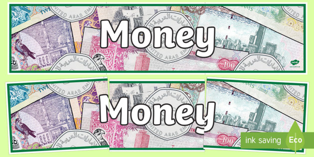 UAE Money Display Banner (teacher made)